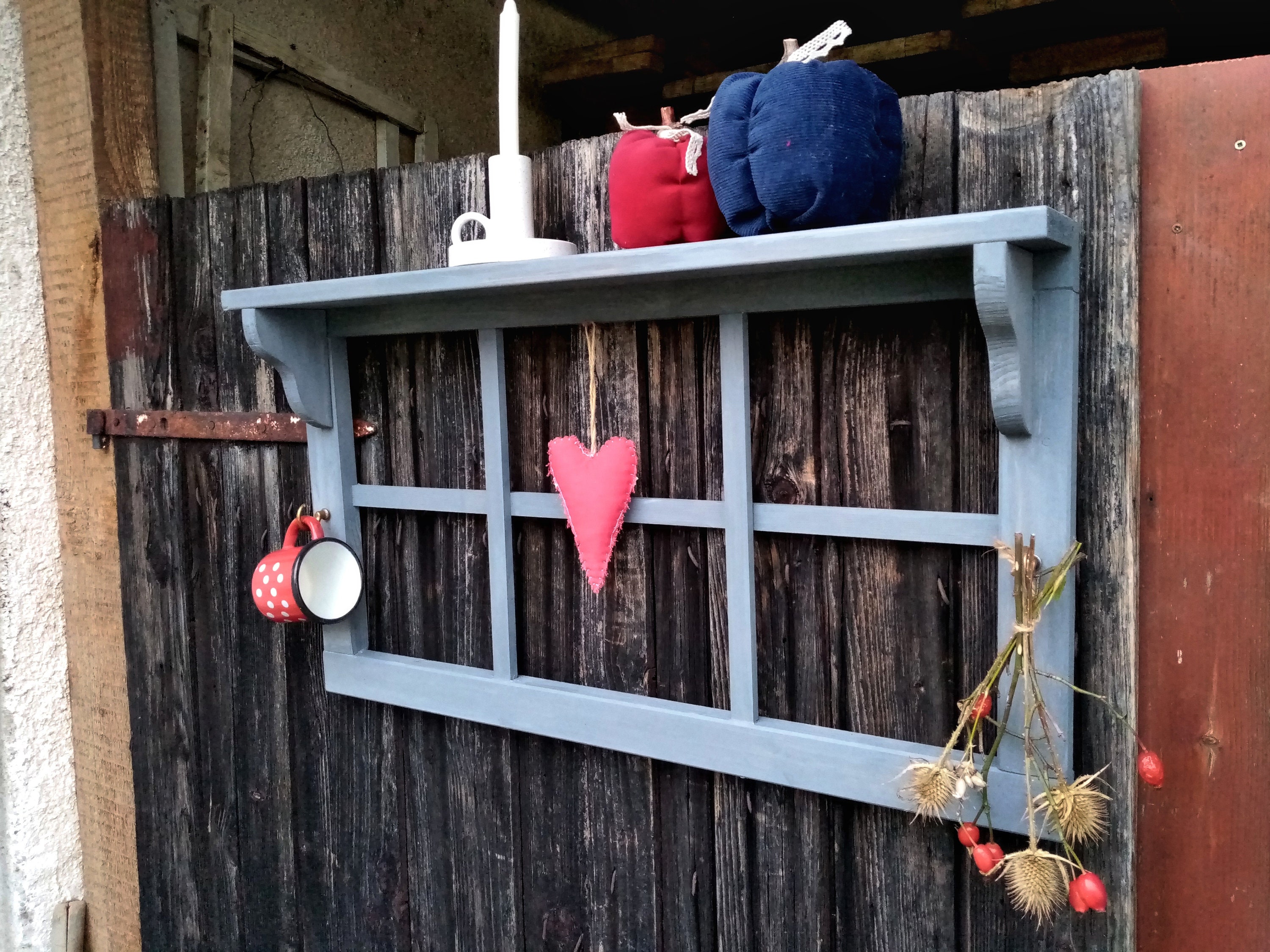 Handmade Farmhouse Window,6 Pane Window, Rustic Window, Window With a ...