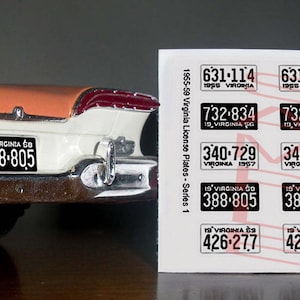 1955 Virginia License Plates - Etsy