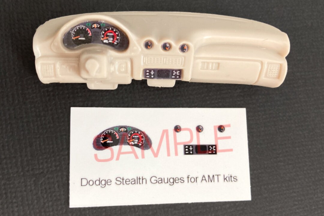 Dodge Stealth Gauge Faces for 1/25 Scale AMT Glue Model Car Kits - Etsy