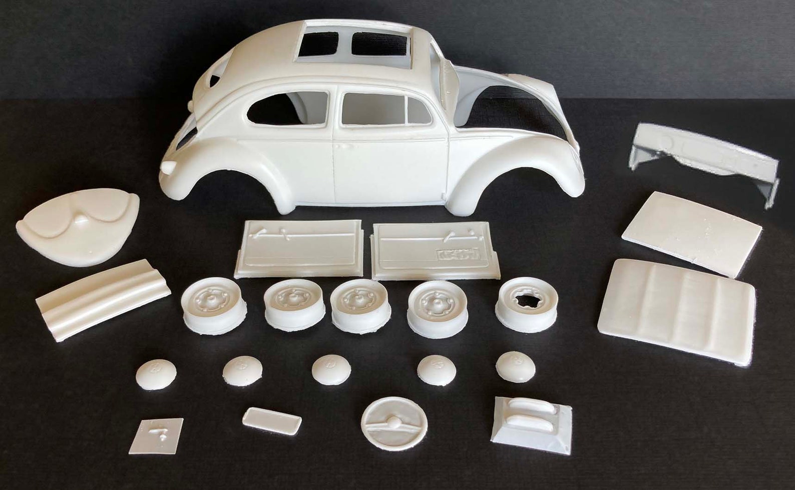 Chopped 1957 Volkswagen VW Oval Window Sunroof Sedan Resin Conversion 1 ...