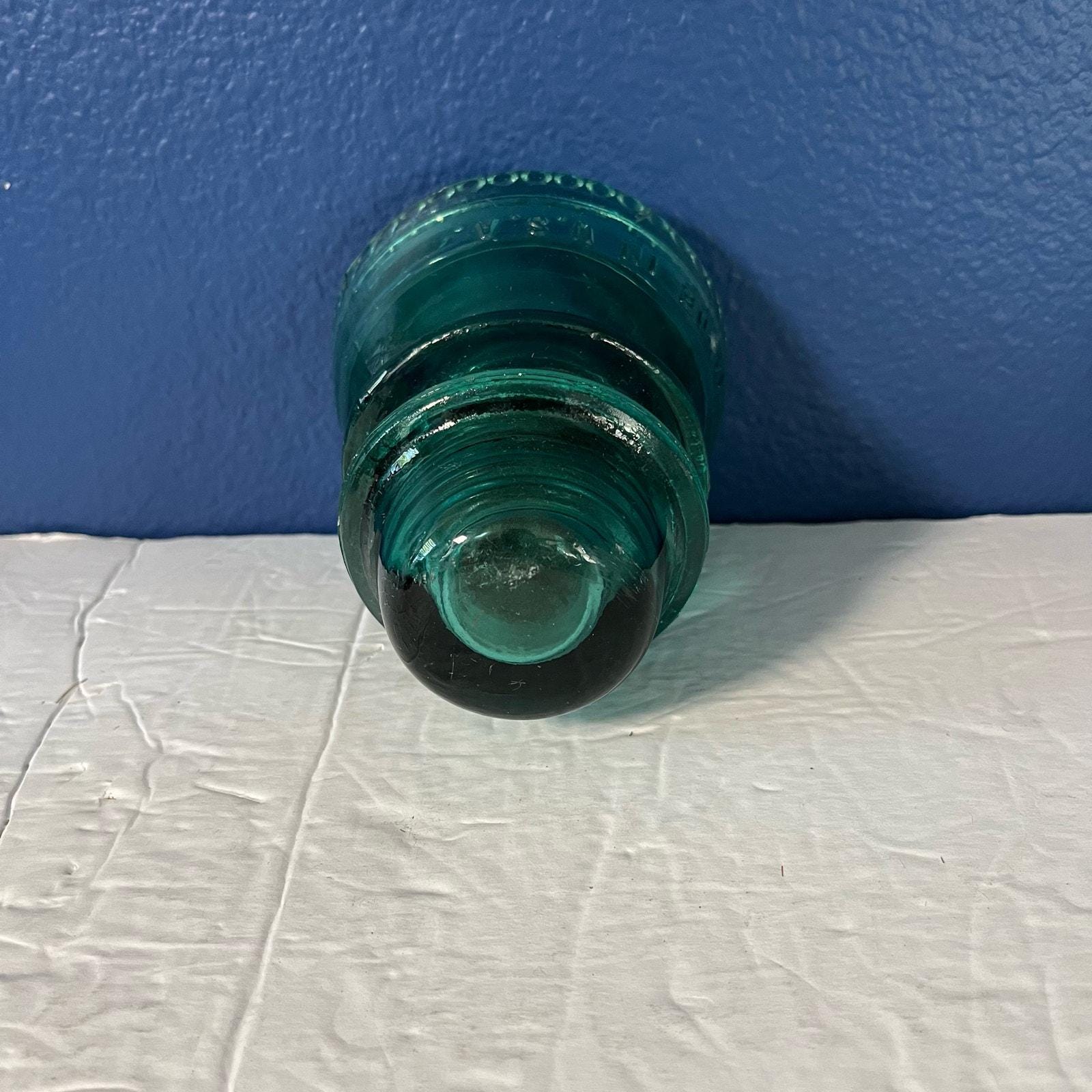 Hemingray Electrical Glass Insulator - 42 - Auga Blue - Heavy - Etsy