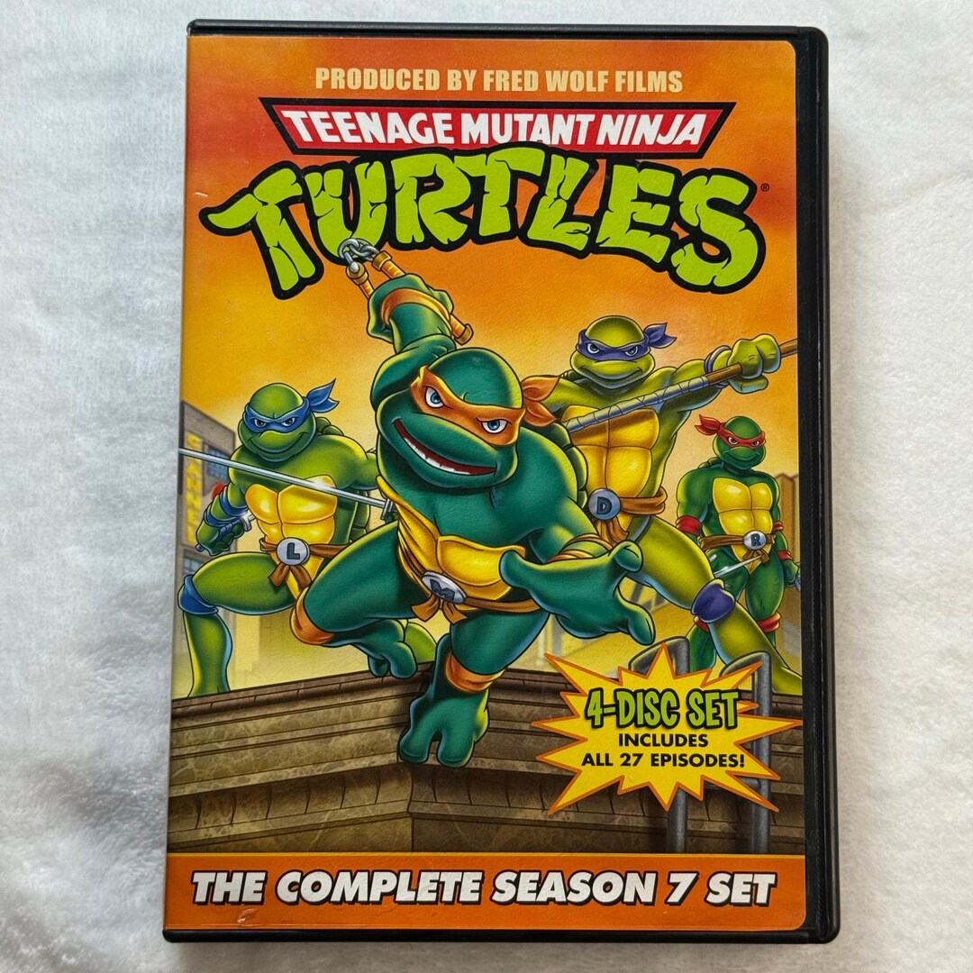 Teenage Mutant Ninja Turtles Season 7 DVD Set 4 Disc Lionsgate 27 ...