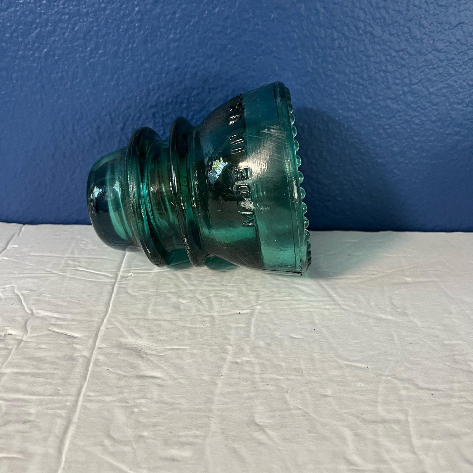 Hemingray Electrical Glass Insulator - 42 - Auga Blue - Heavy - Etsy