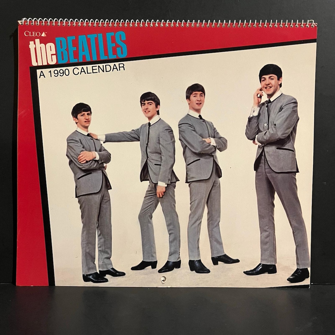Vintage the Beatles 1990 Wall Calendar 12x12 by Cleo – Fab Four ...