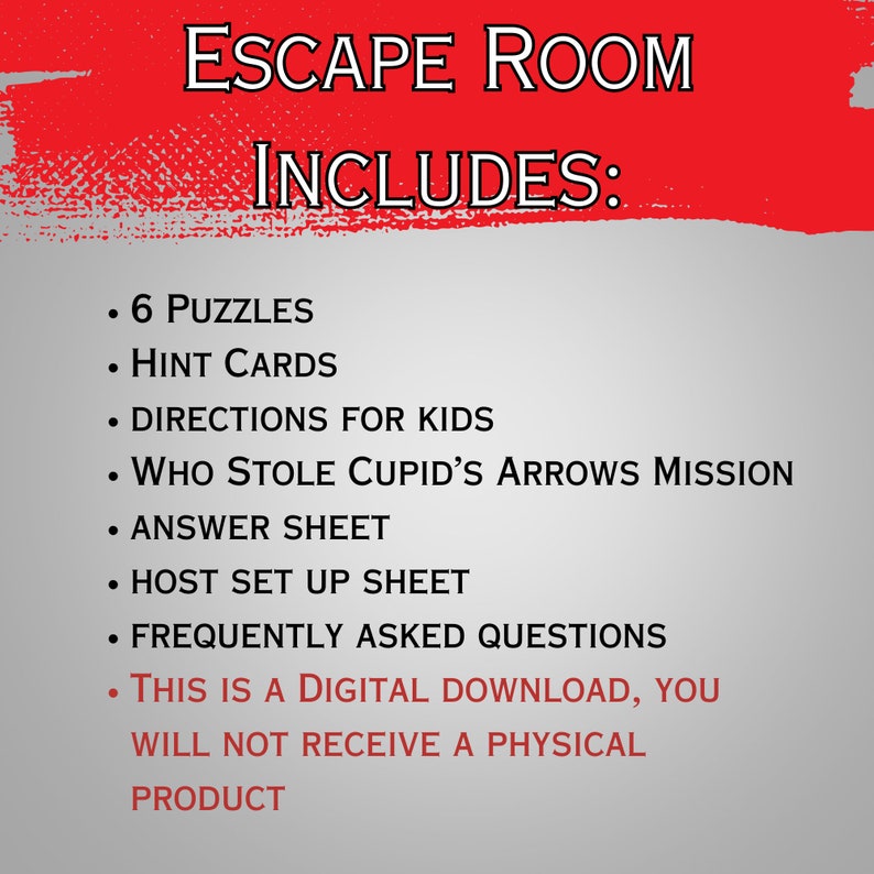 Valentine Mystery Escape Room for 6-8-year-olds | Valentine Escape Room ...