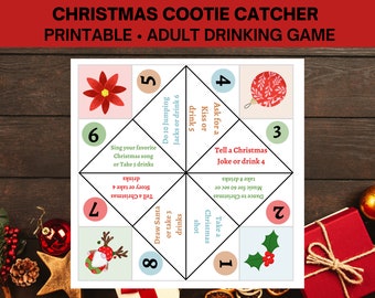 Christmas Cootie Catcher Printable - Etsy