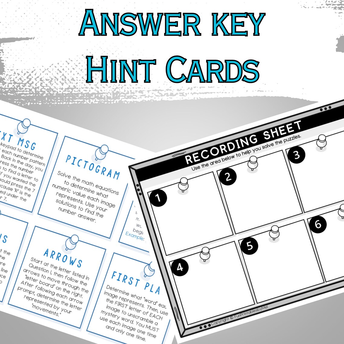 Escape the Blizzard Escape Room| Escape Room PDF| Escape Room Kit ...