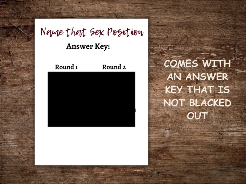 Bachelorette Party Games Sex Positions Sex Positions Gamesladies Night Printable Games