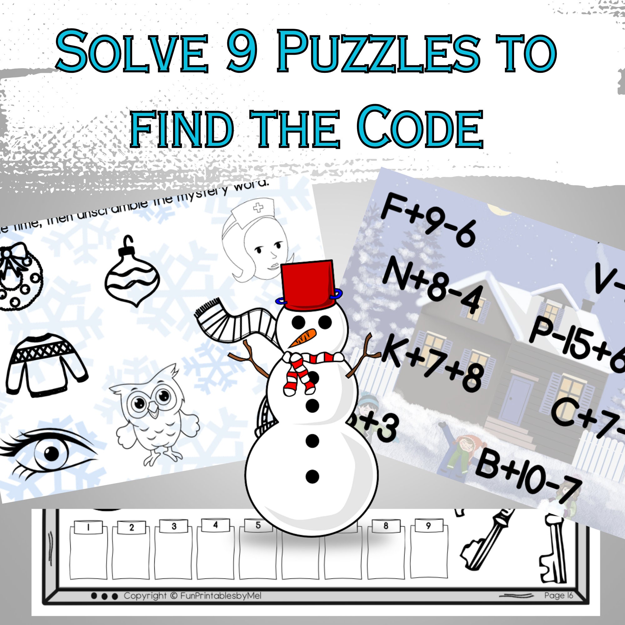 Escape the Blizzard Escape Room| Escape Room PDF| Escape Room Kit ...