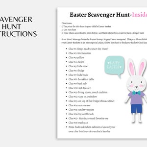 Easter Scavenger Hunt| Inside Easter Scavenger Hunt for Kids| Fun ...