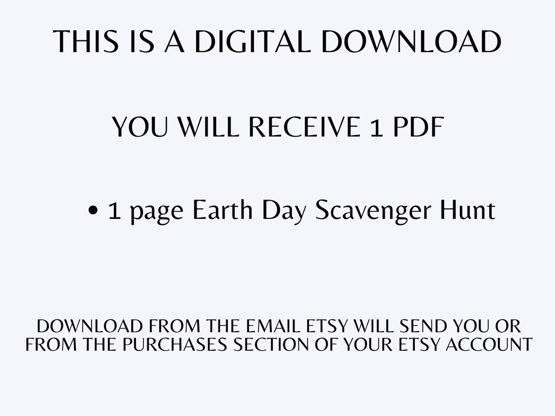 Earth Day Activities| Earth Day Printable| Earth Day Scavenger Hunt ...