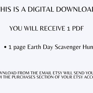 Earth Day Activities| Earth Day Printable| Earth Day Scavenger Hunt ...
