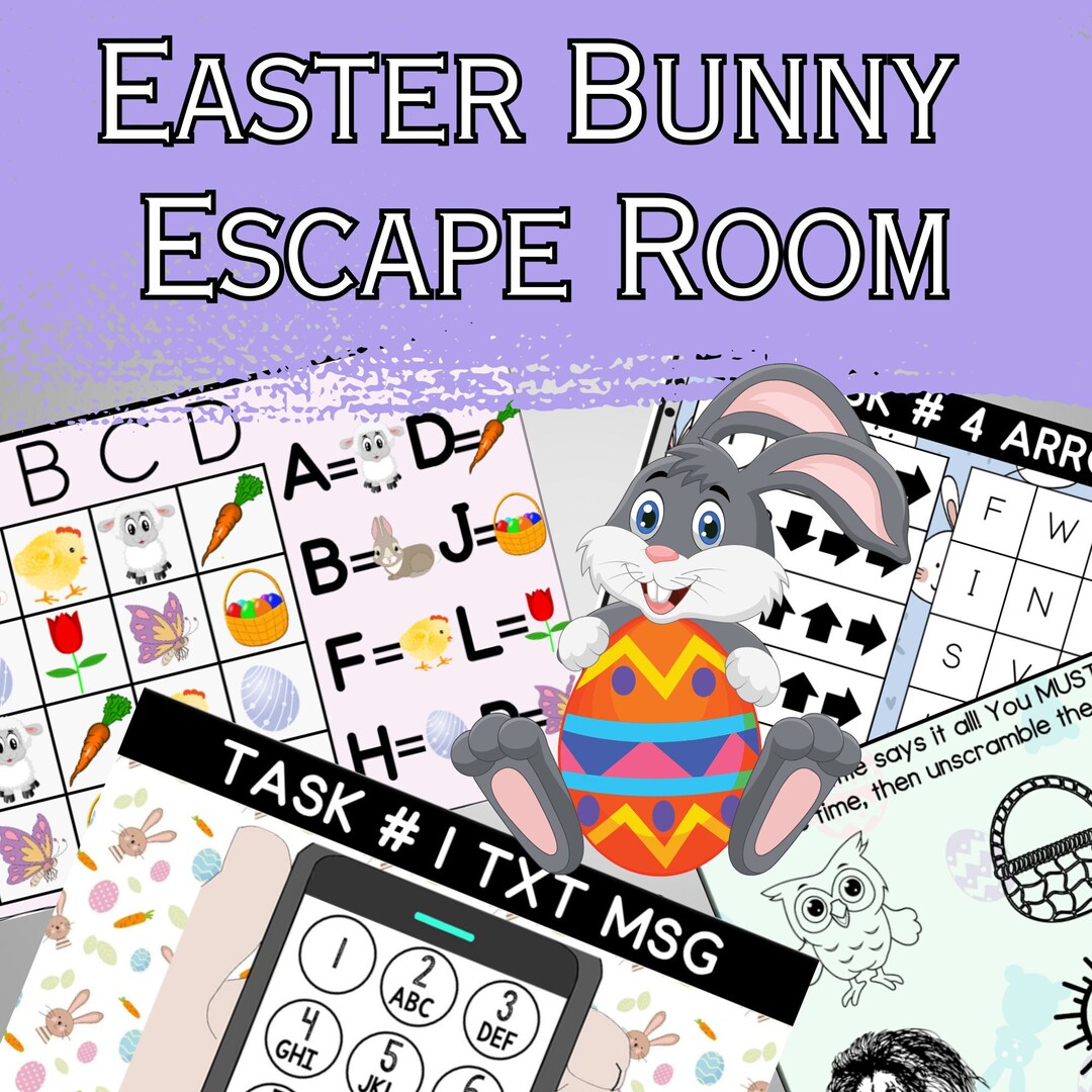 Free the Easter Bunny Escape Room| Easter Egg Escape Room| Escape Rooms ...