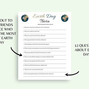 Earth Day Activities| Earth Day Printable| Earth Day Scavenger Hunt and ...