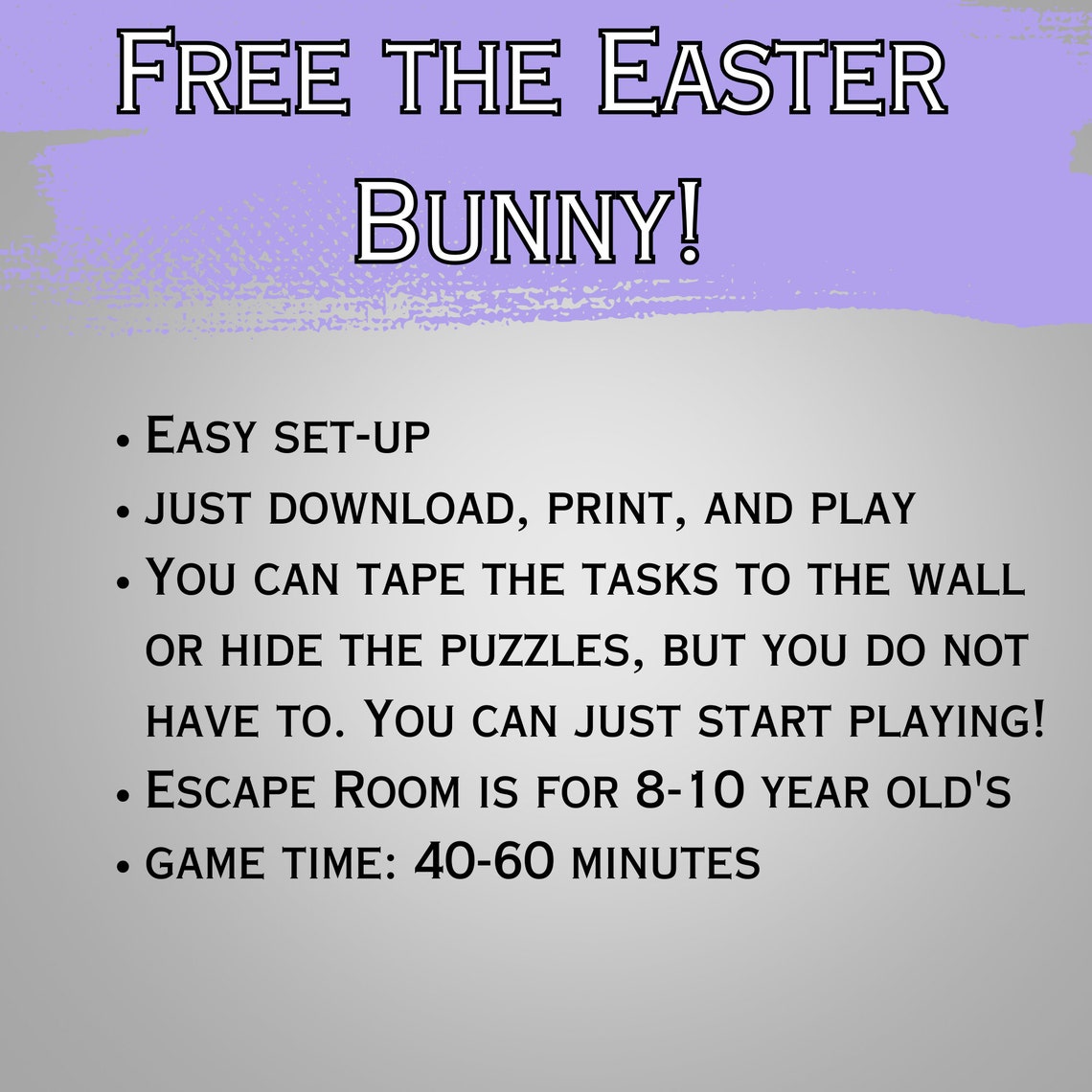 Free the Easter Bunny Escape Room Easter Egg Escape Room Escape Rooms ...