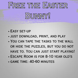 Free the Easter Bunny Escape Room| Easter Egg Escape Room| Escape Rooms ...