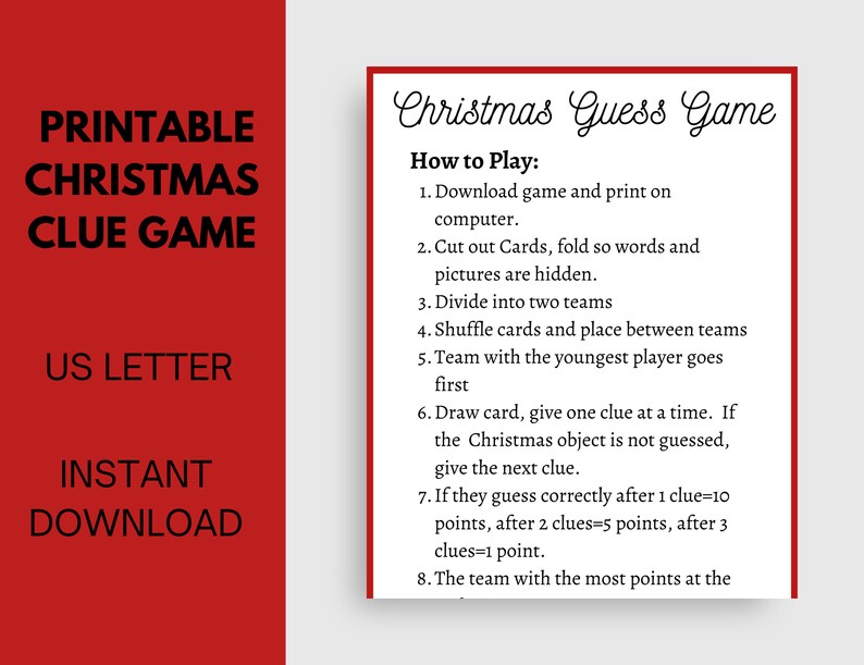 Printable Christmas Guess Game for Families| Perfect for Younger Kids ...