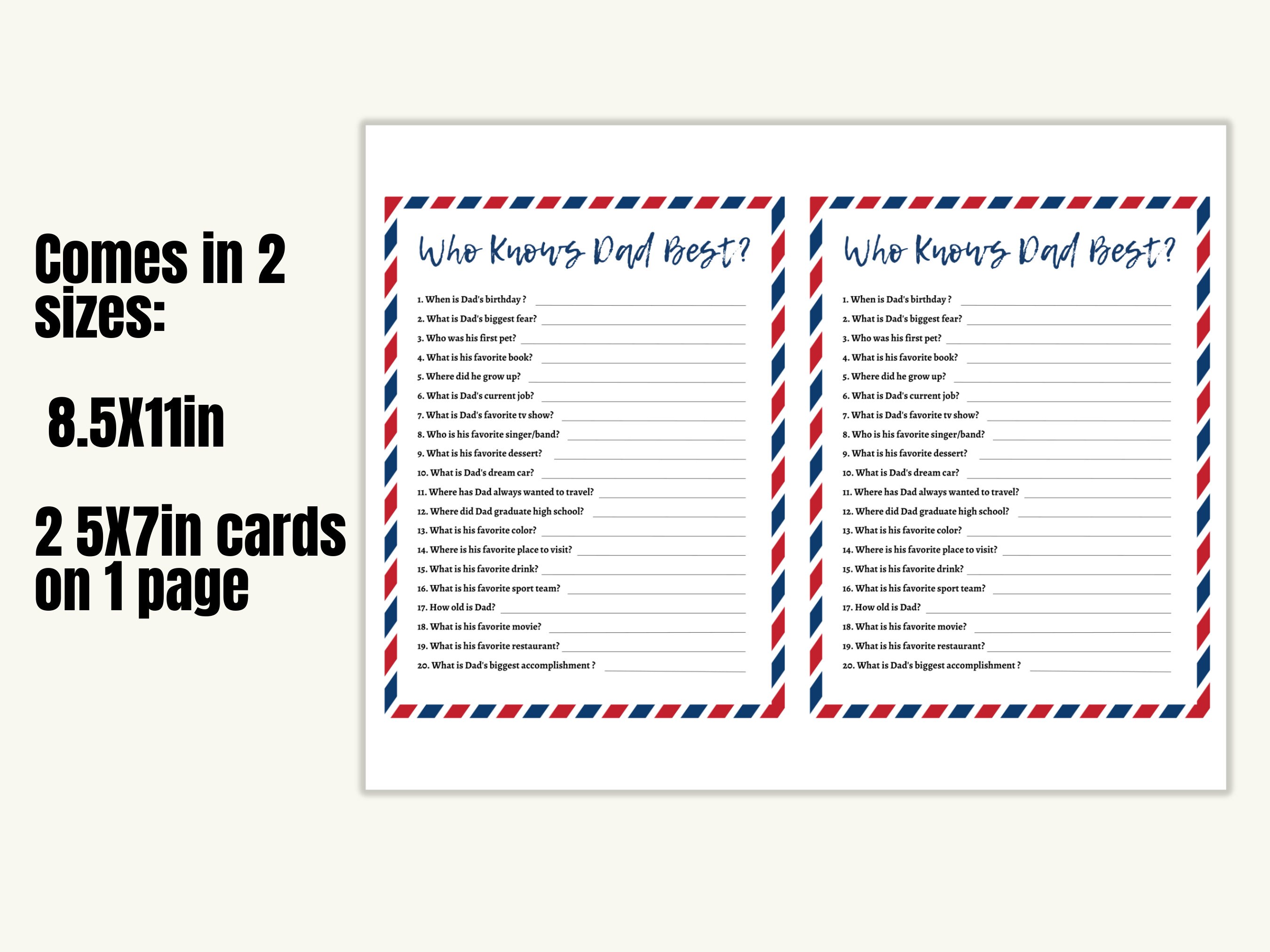 Father's Day Game Bundle| Would Dad Rather| All About Dad Game ...