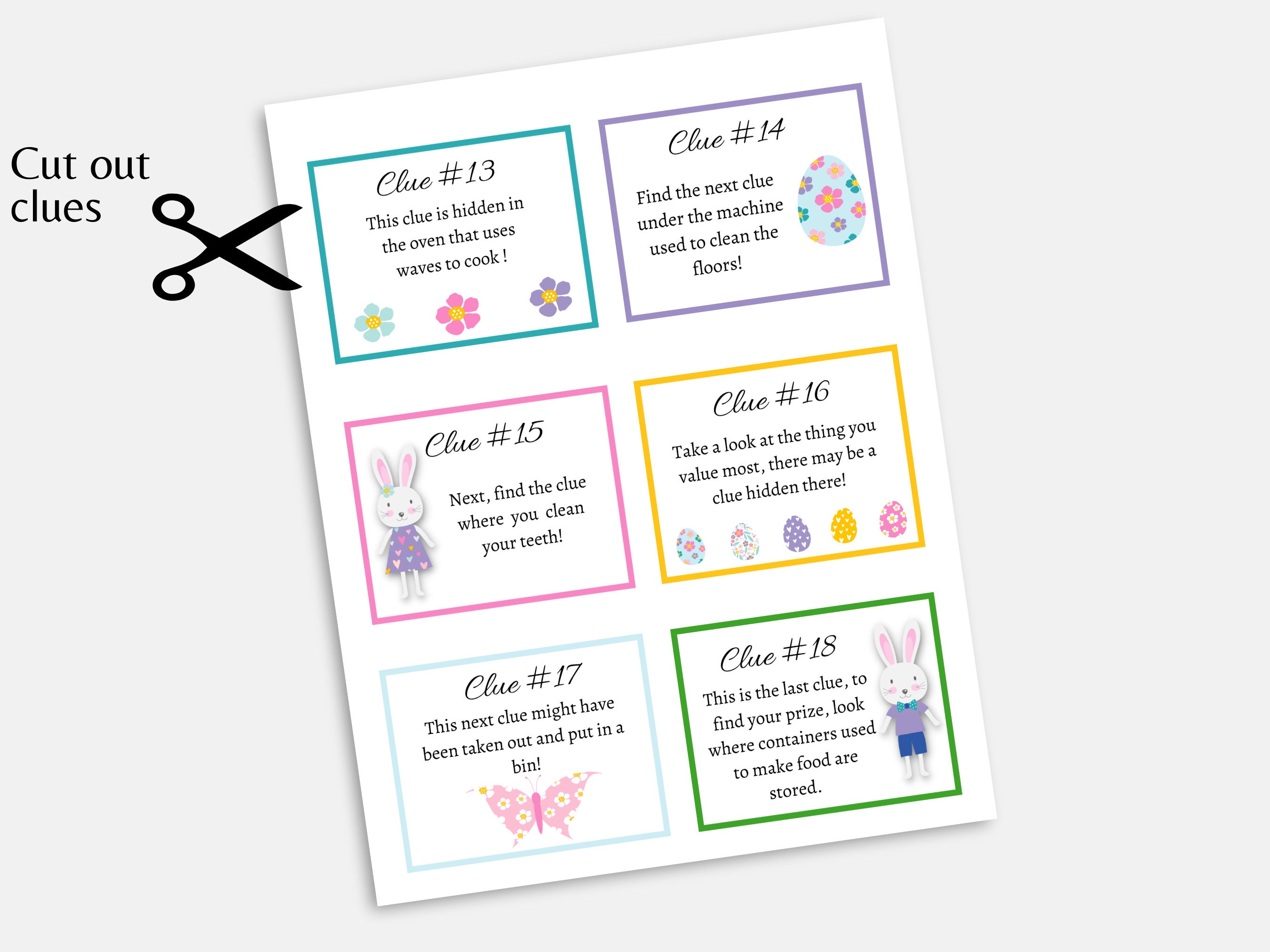 Easter Scavenger Hunt| Inside Easter Scavenger Hunt for Kids| Fun ...