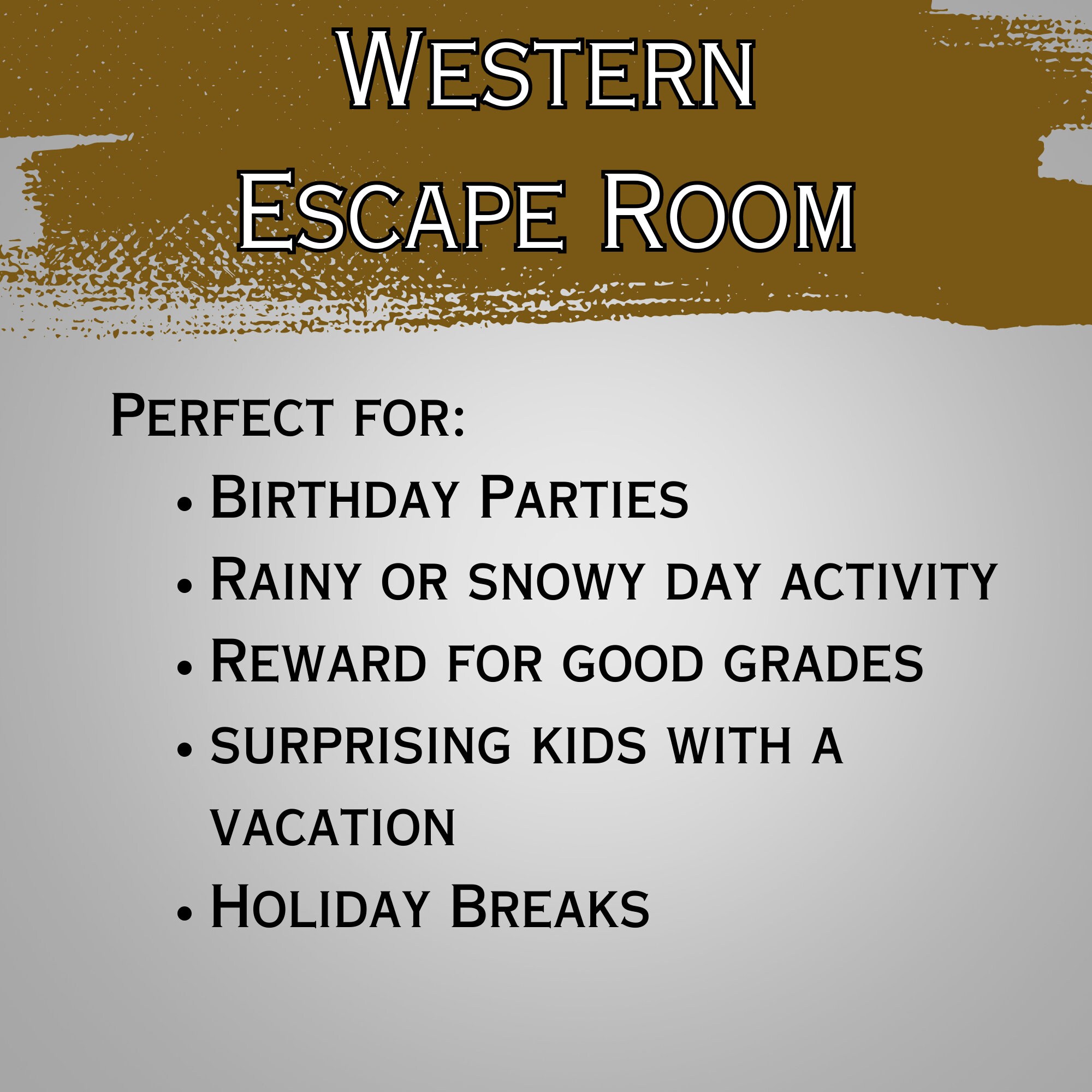 Western Escape Room| Escape Room for Kids| 9 Puzzle Escape Room Kit ...