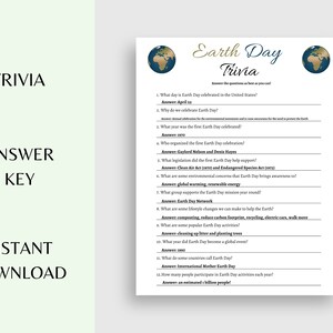 Earth Day Activities| Earth Day Printable| Earth Day Scavenger Hunt and ...