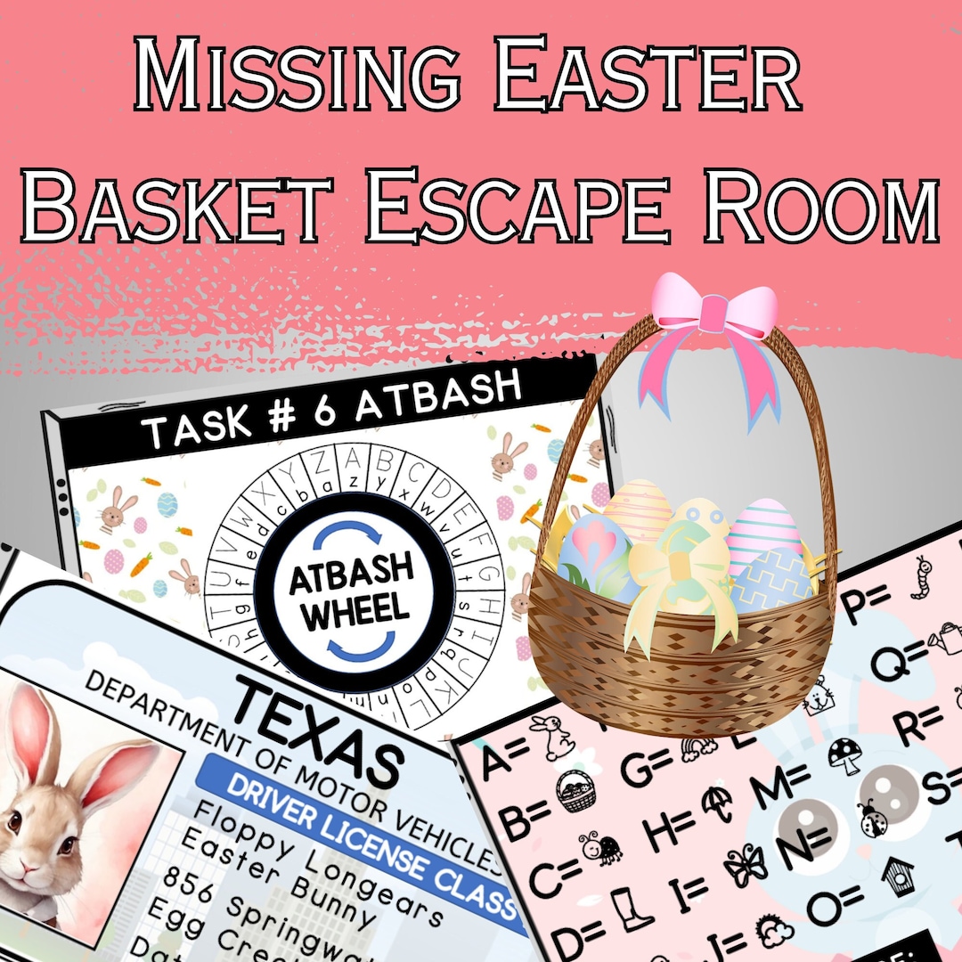 Easter Egg Escape Room| Missing Easter Basket Escape Room| Easter ...