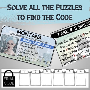 Snow Day Escape Room for Kids| Escape Room PDF| Escape Room Kit| Snow ...