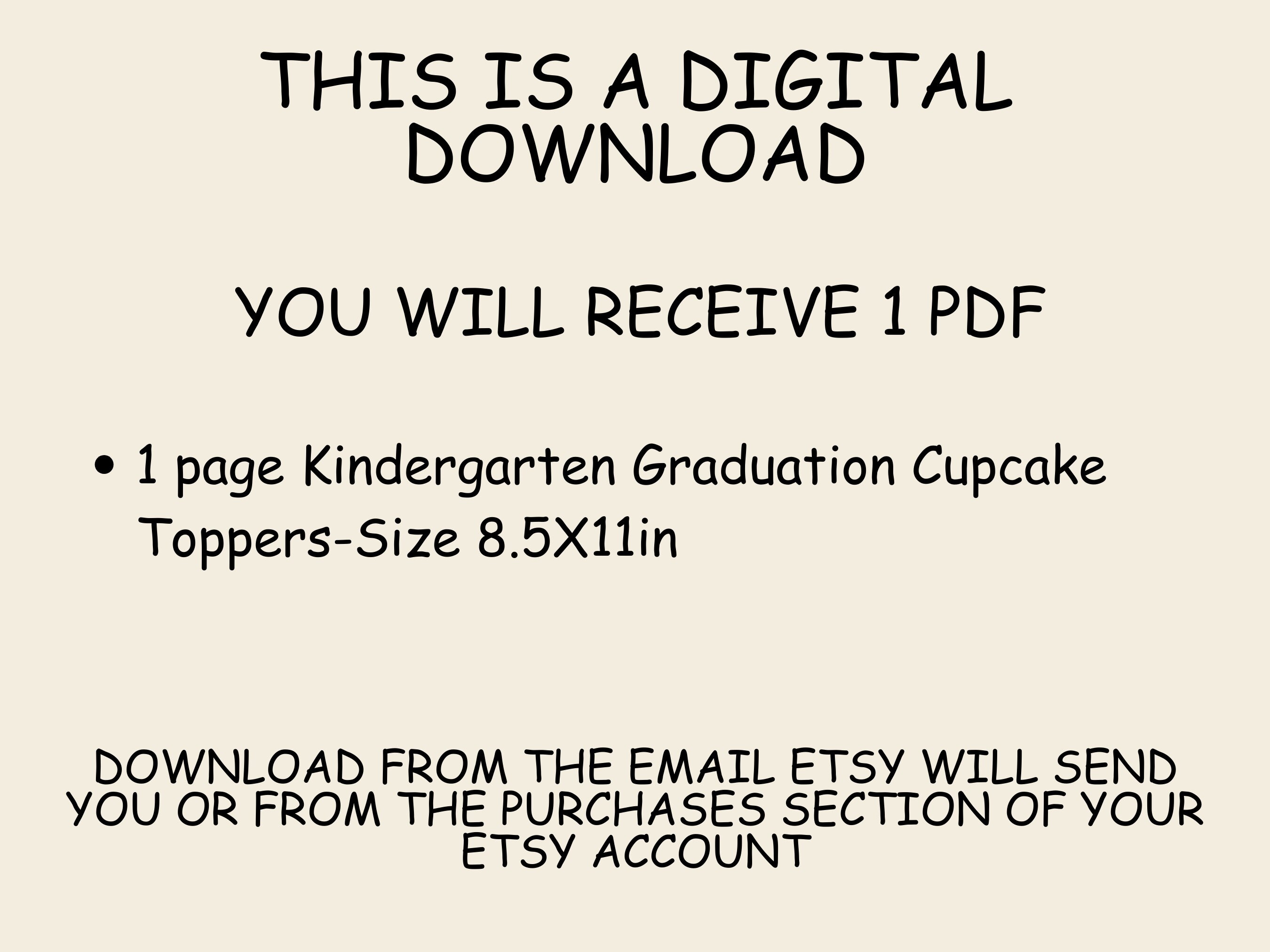 Kindergarten Graduation Cupcake Toppers Printable Graduation Cupcake ...