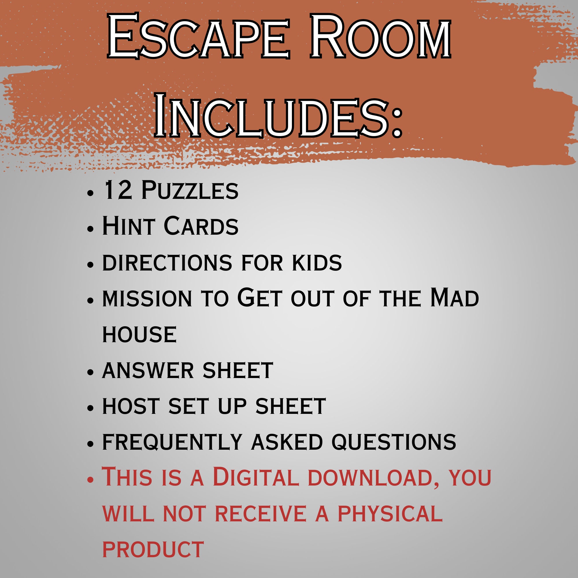 Escape Room Clowns Printable Scary Halloween Escape Room for Kids ...