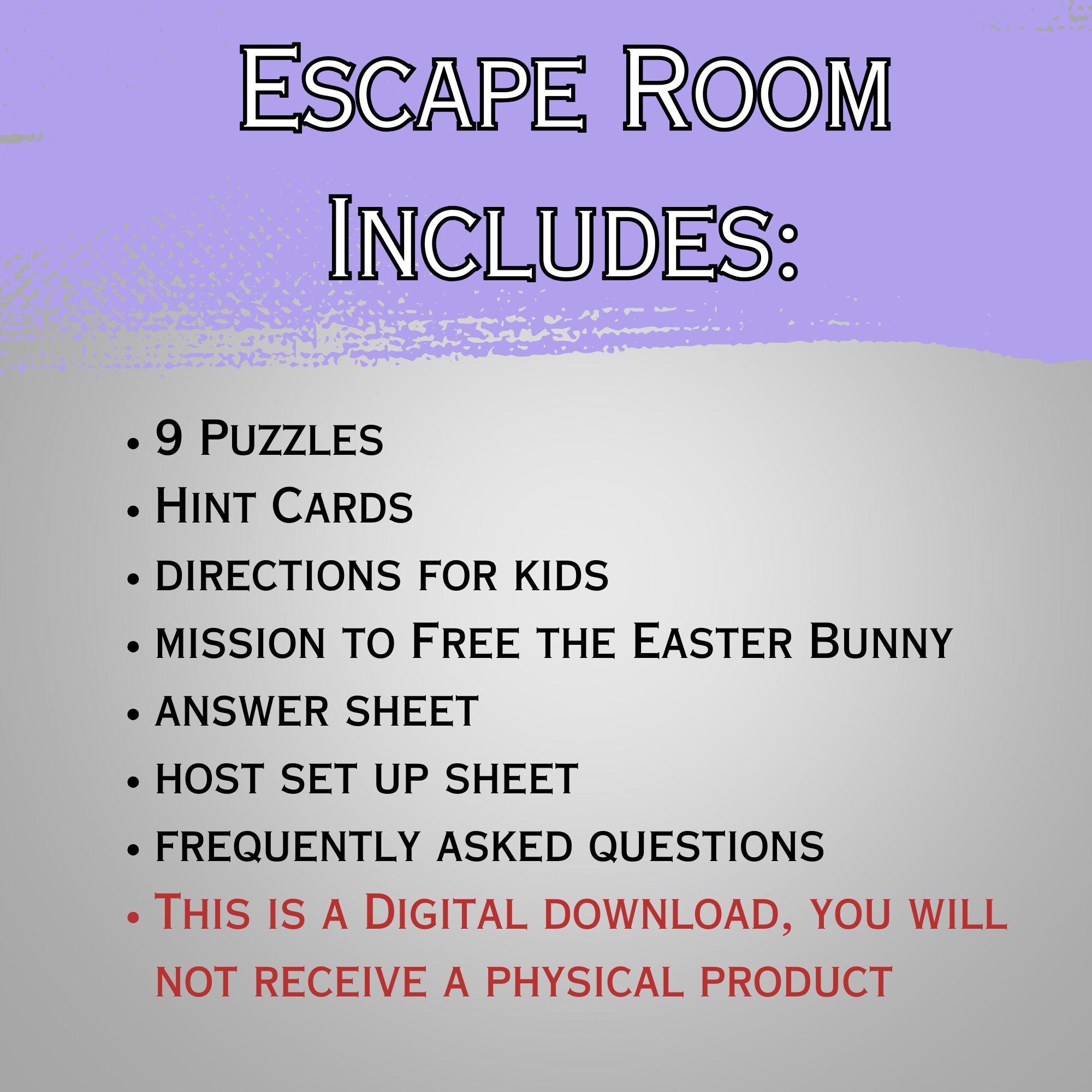 Free the Easter Bunny Escape Room Easter Egg Escape Room Escape Rooms ...