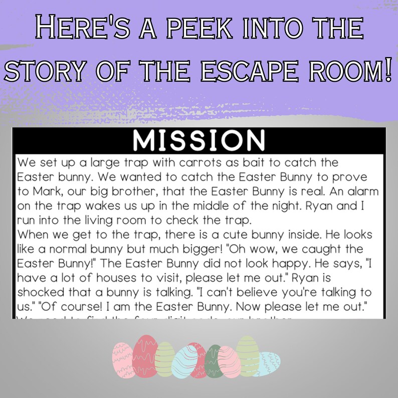 Free the Easter Bunny Escape Room| Easter Egg Escape Room| Escape Rooms ...