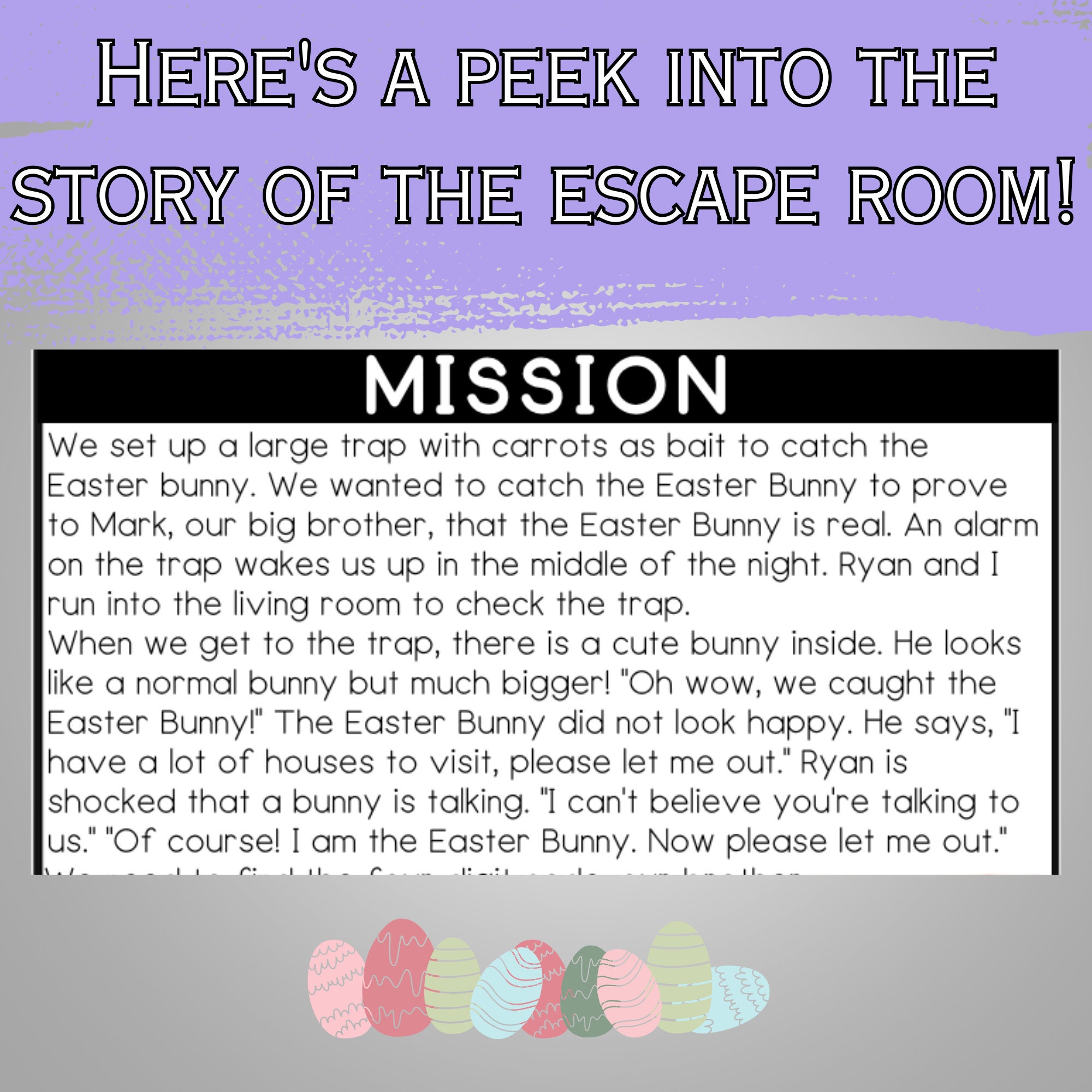 Free the Easter Bunny Escape Room| Easter Egg Escape Room| Escape Rooms ...