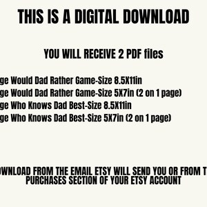 Father's Day Game Bundle| Would Dad Rather| All About Dad Game ...