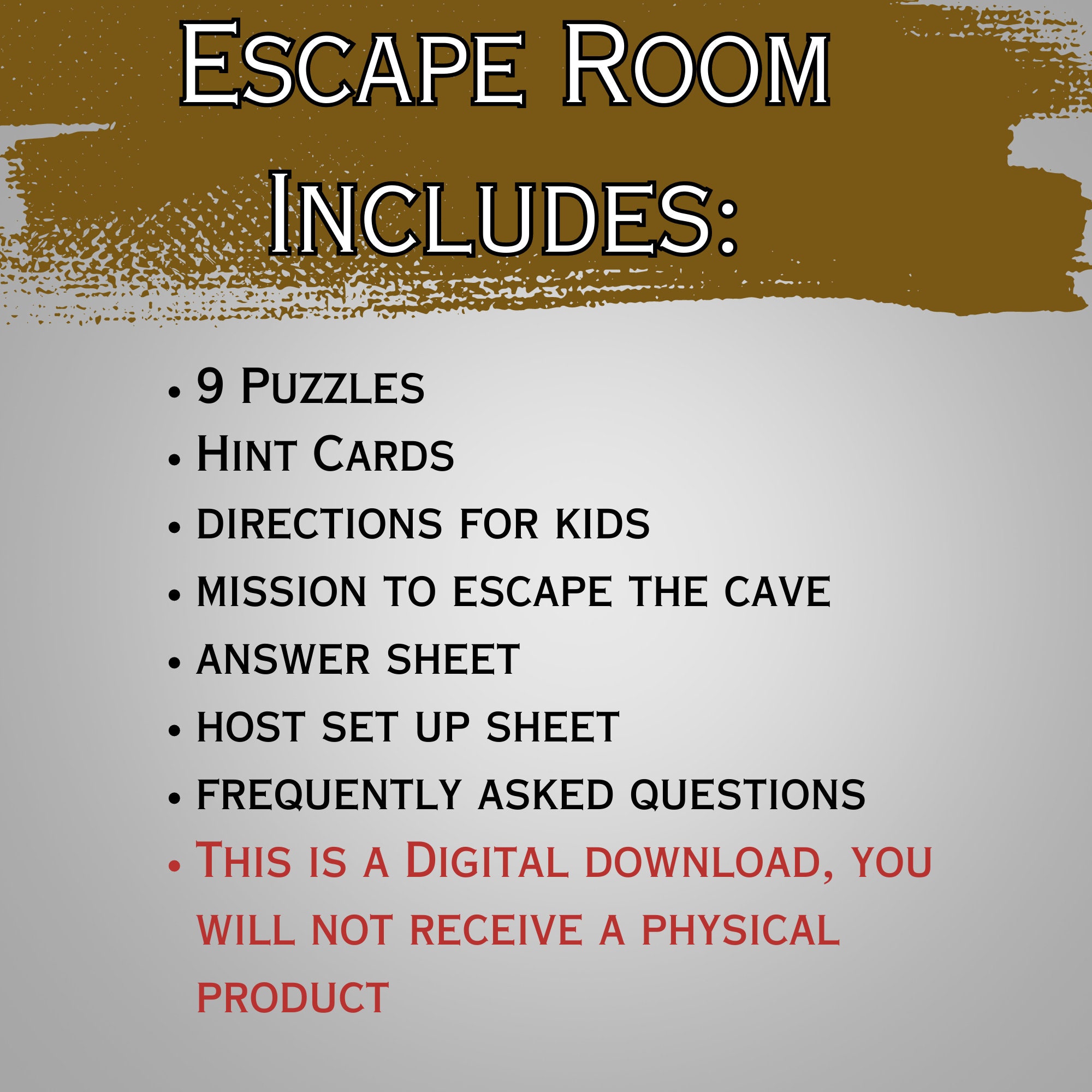 Western Escape Room| Escape Room for Kids| 9 Puzzle Escape Room Kit ...