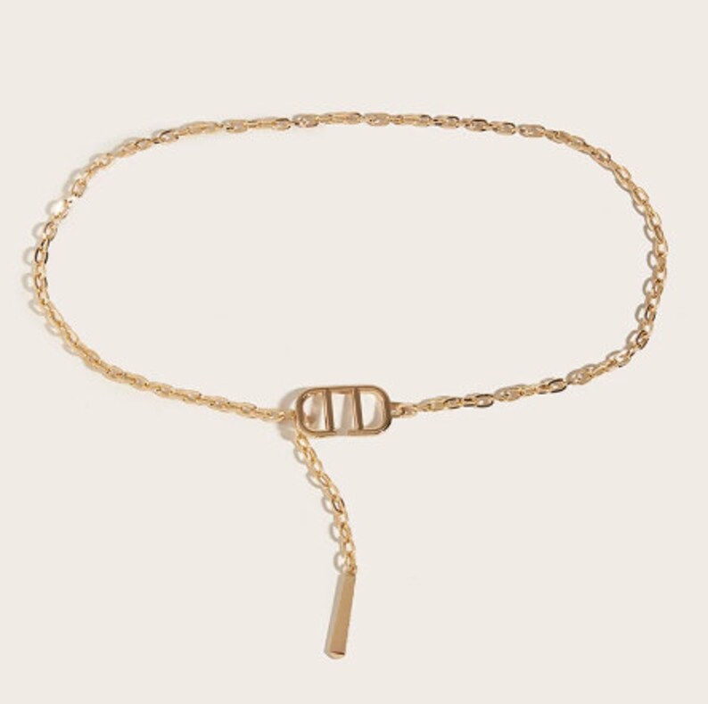 Luxury Brand Designer Metal Chain Belt for Women Bag Pendant Waist ...