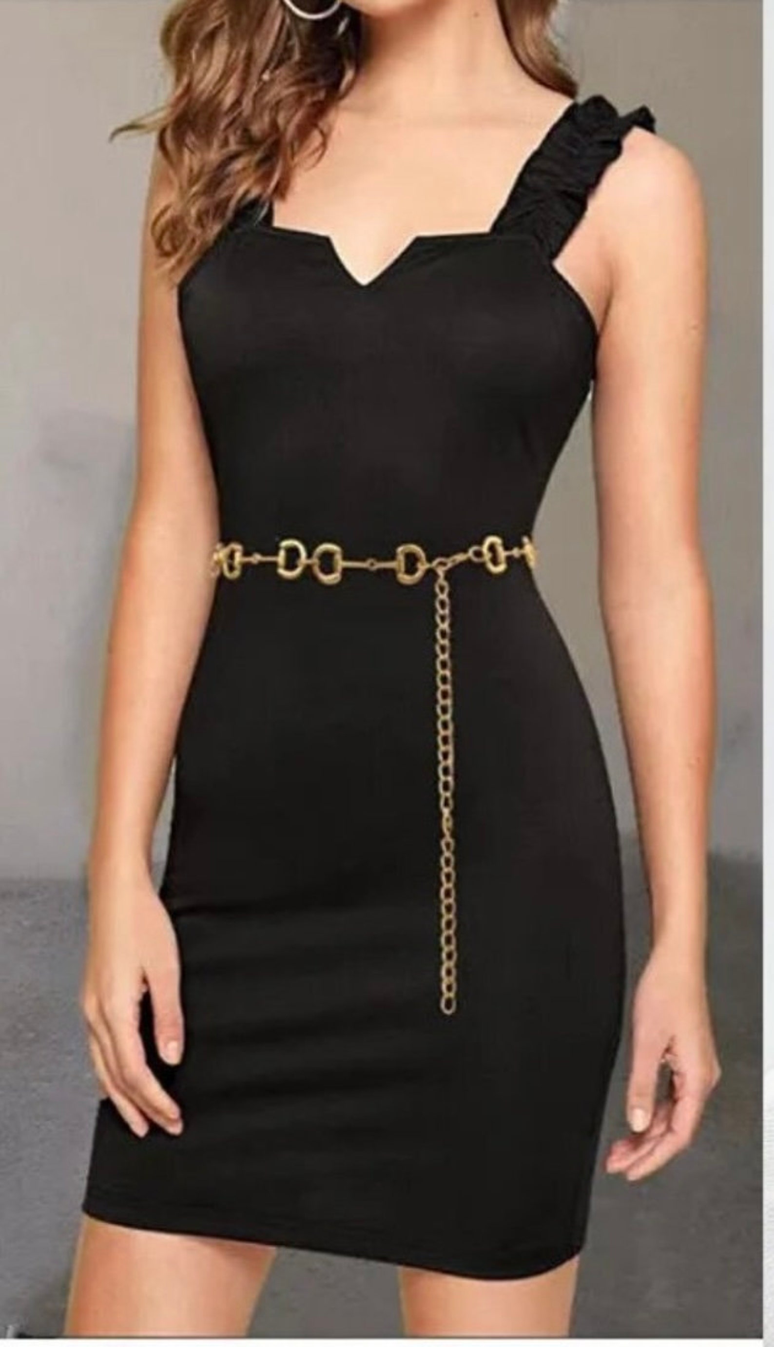 Luxury Brand Designer Metal Chain Belt for Women Bag Pendant Waist ...
