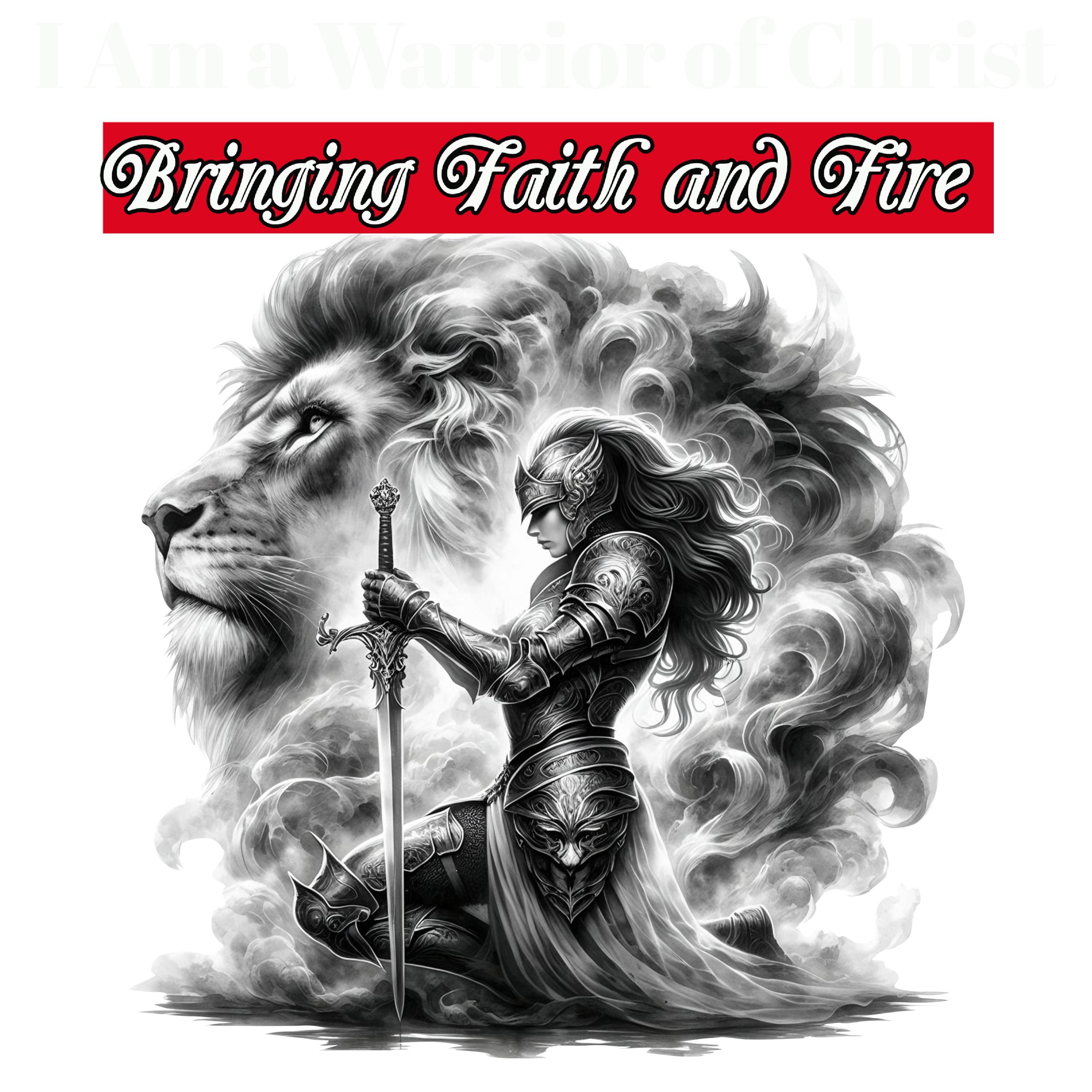 Christian Warrior PNG, Female Warrior PNG, Christian Sublimation Design ...