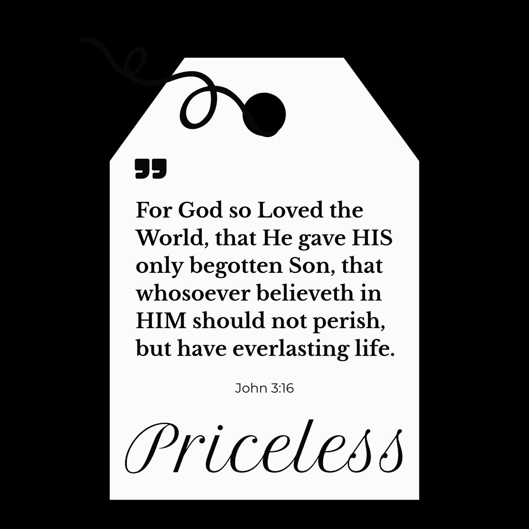 Instant Download, Priceless Tag Png, Priceless Bible Verse Tag Png ...