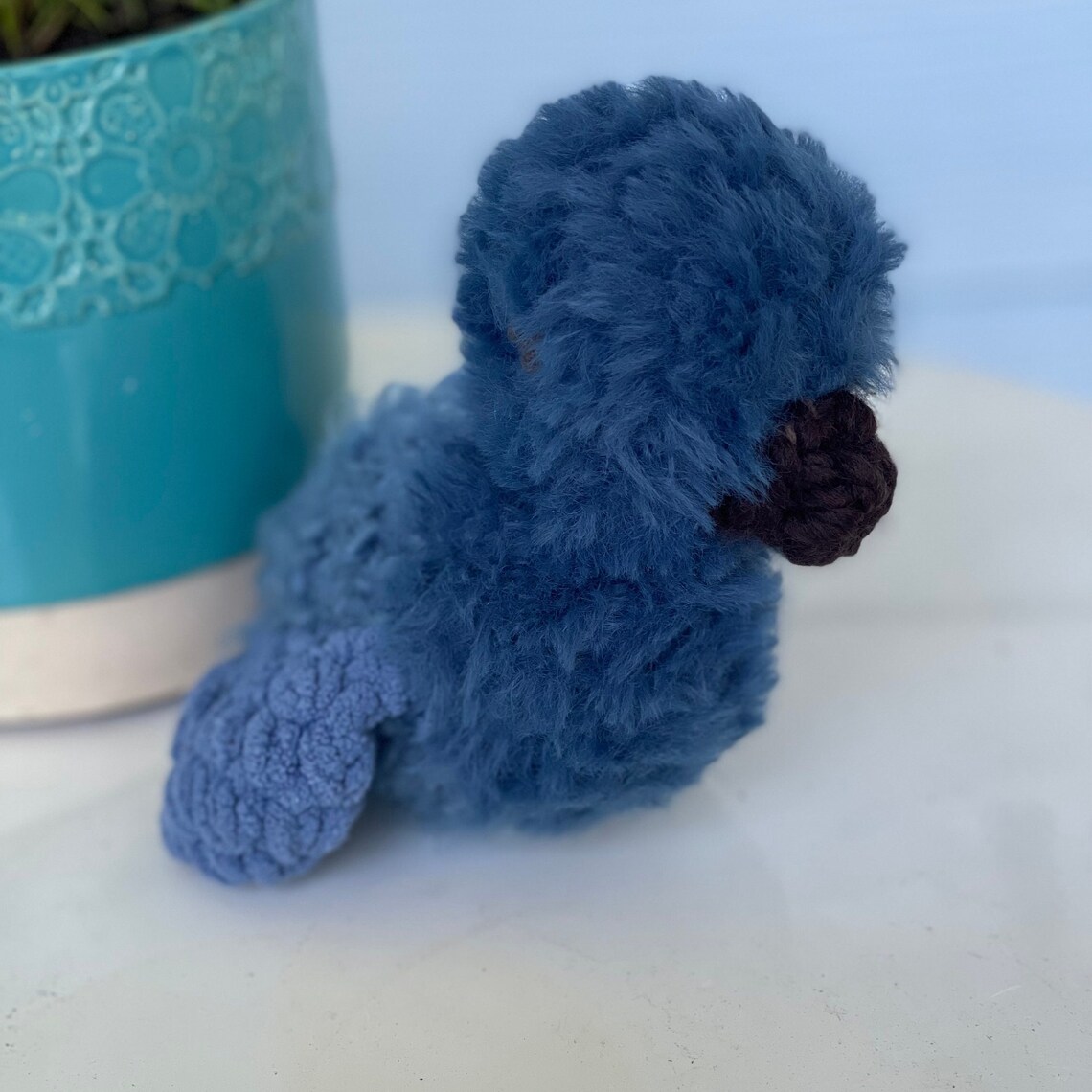 Baby Bird Plushie Amigurumi Bird Stuffed Animal Soft Blue Bird - Etsy