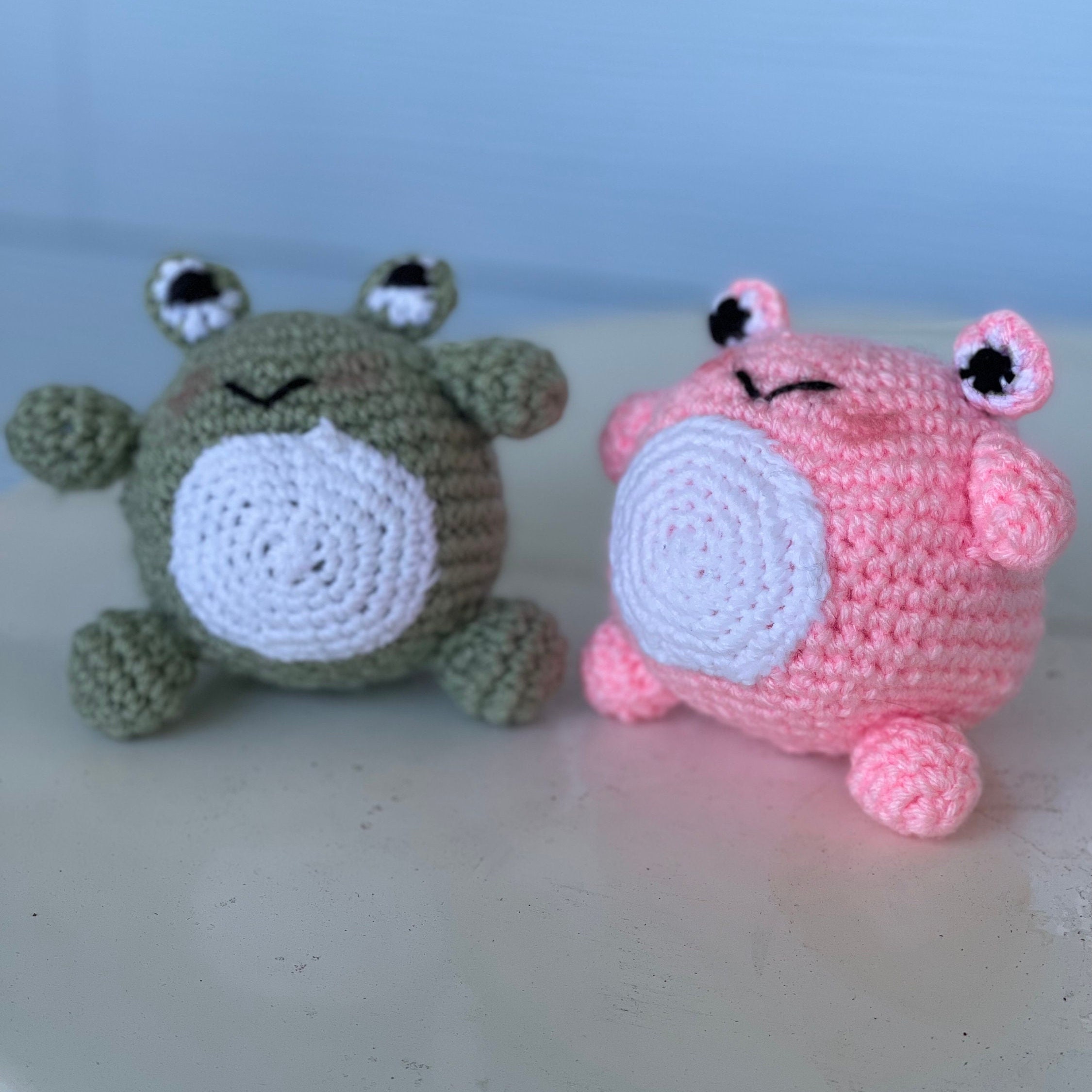 Frog Plushies Frog Couple Stuffed Animal Soft Cute Frogs Amigurumi Frog ...