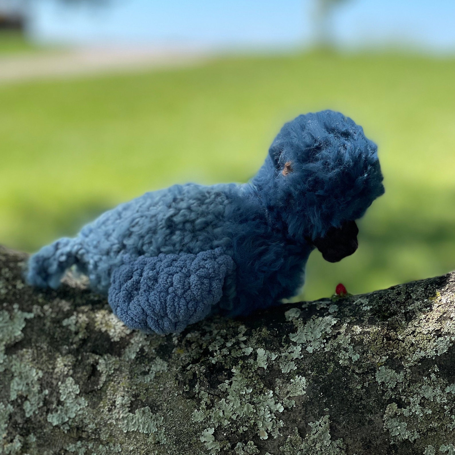 Baby Bird Plushie Amigurumi Bird Stuffed Animal Soft Blue Bird - Etsy