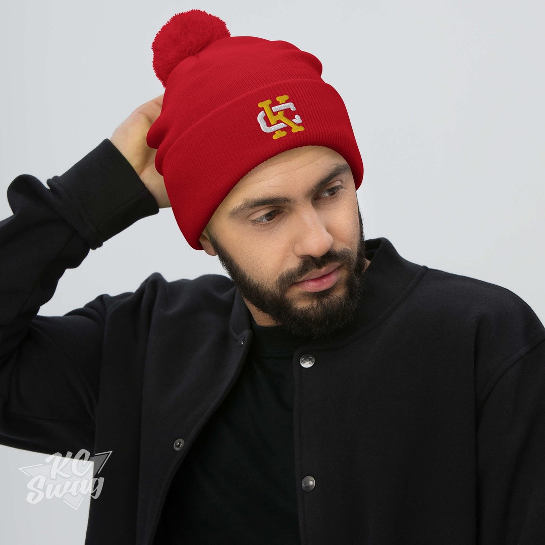 KC Retro Chiefs Winter Beanie, Kansas City Chiefs-inspired Football ...