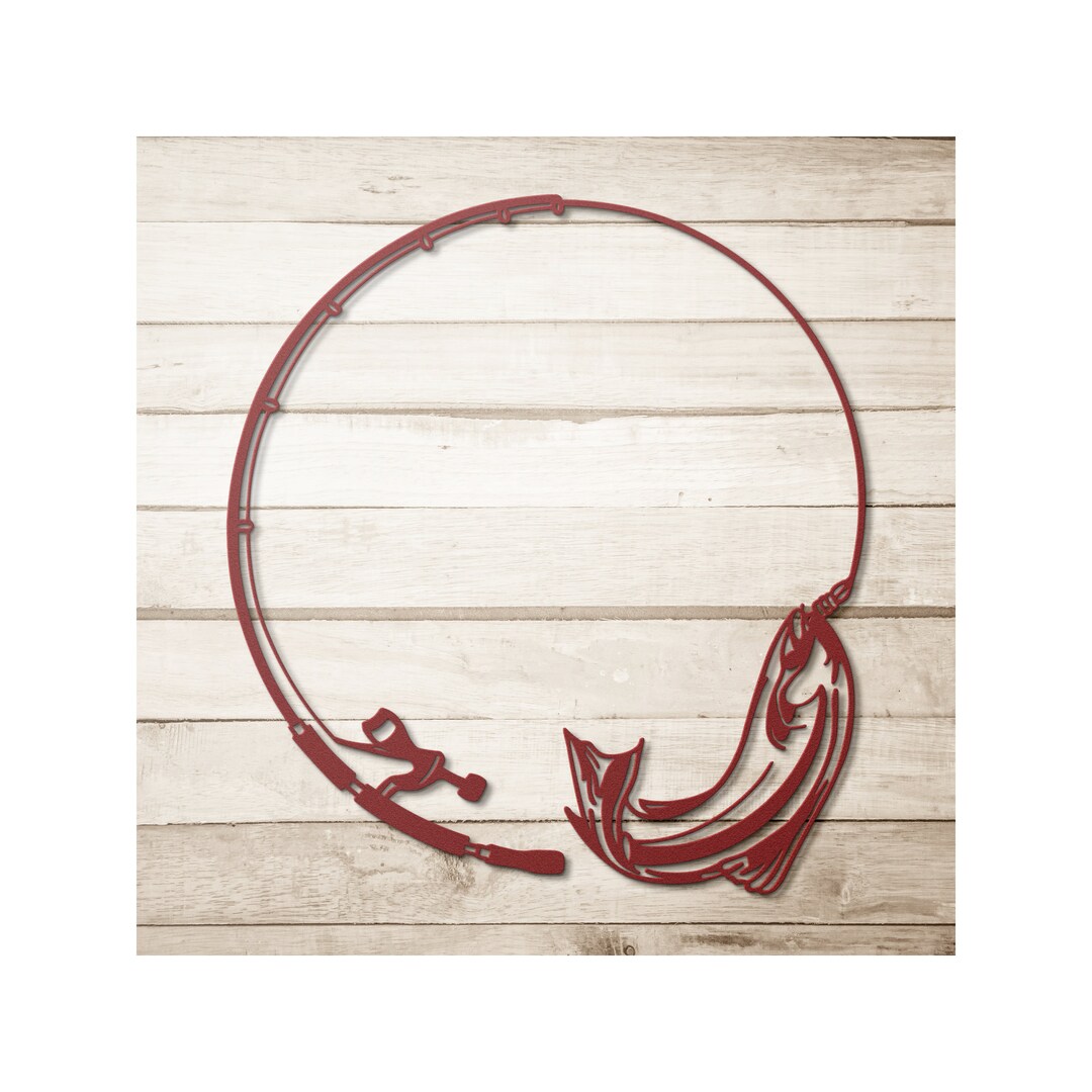 Fly Fishing Metal Wall Art, Fly Fisherman's Gift, Man Cave Wall Art ...