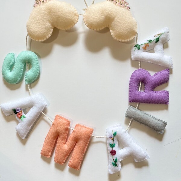 Felt Name - Etsy