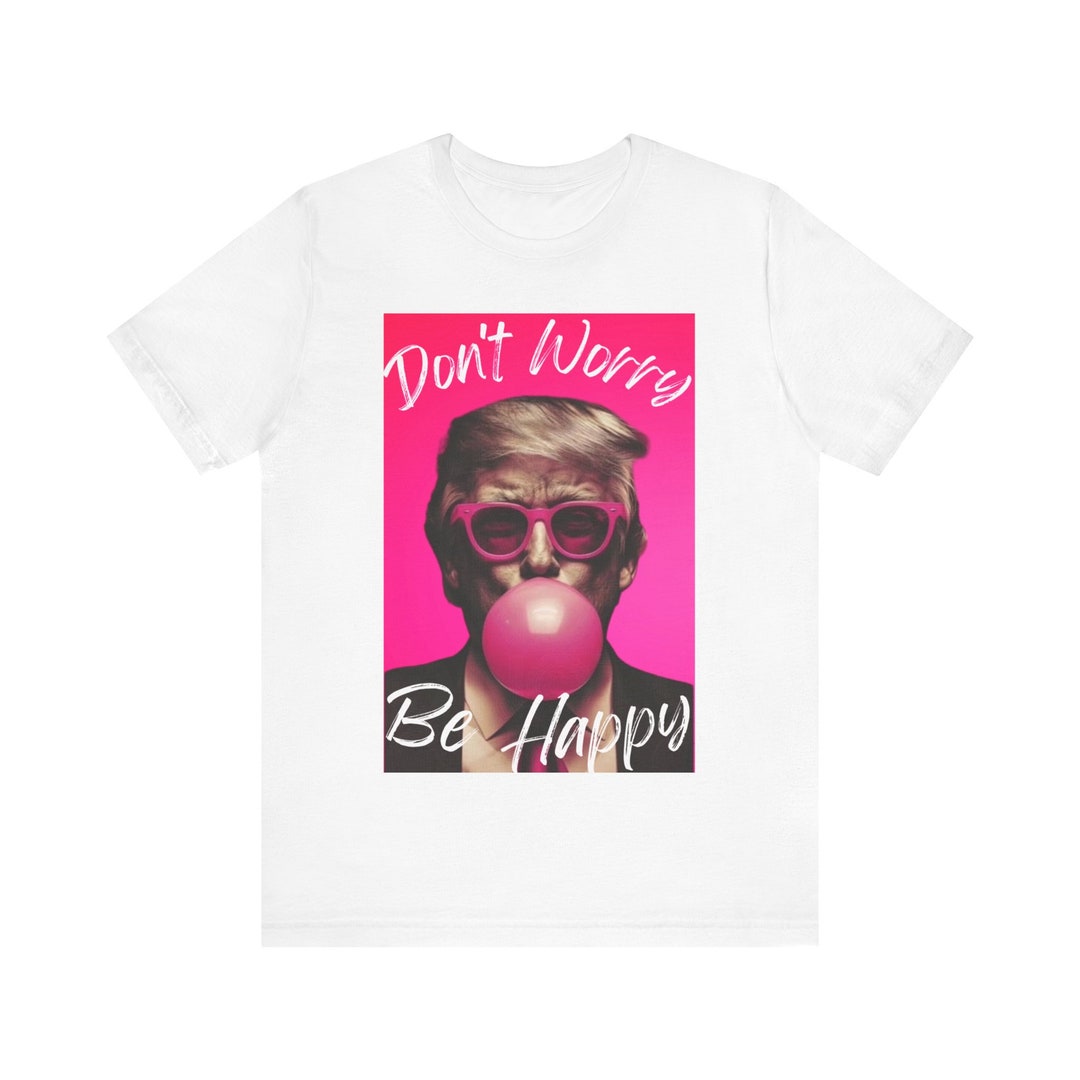 DJT Be Happy Short Sleeve Tee - Etsy