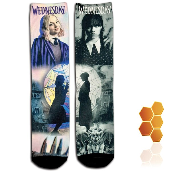 Wednesday Addams Socks - Etsy