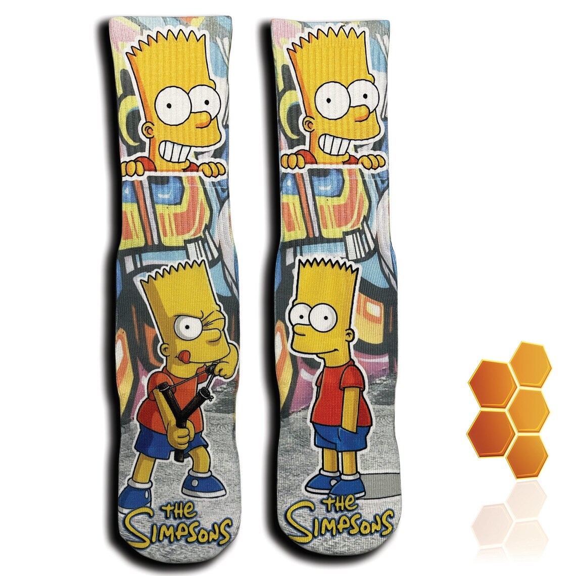 Bart Simpson Socks - Etsy