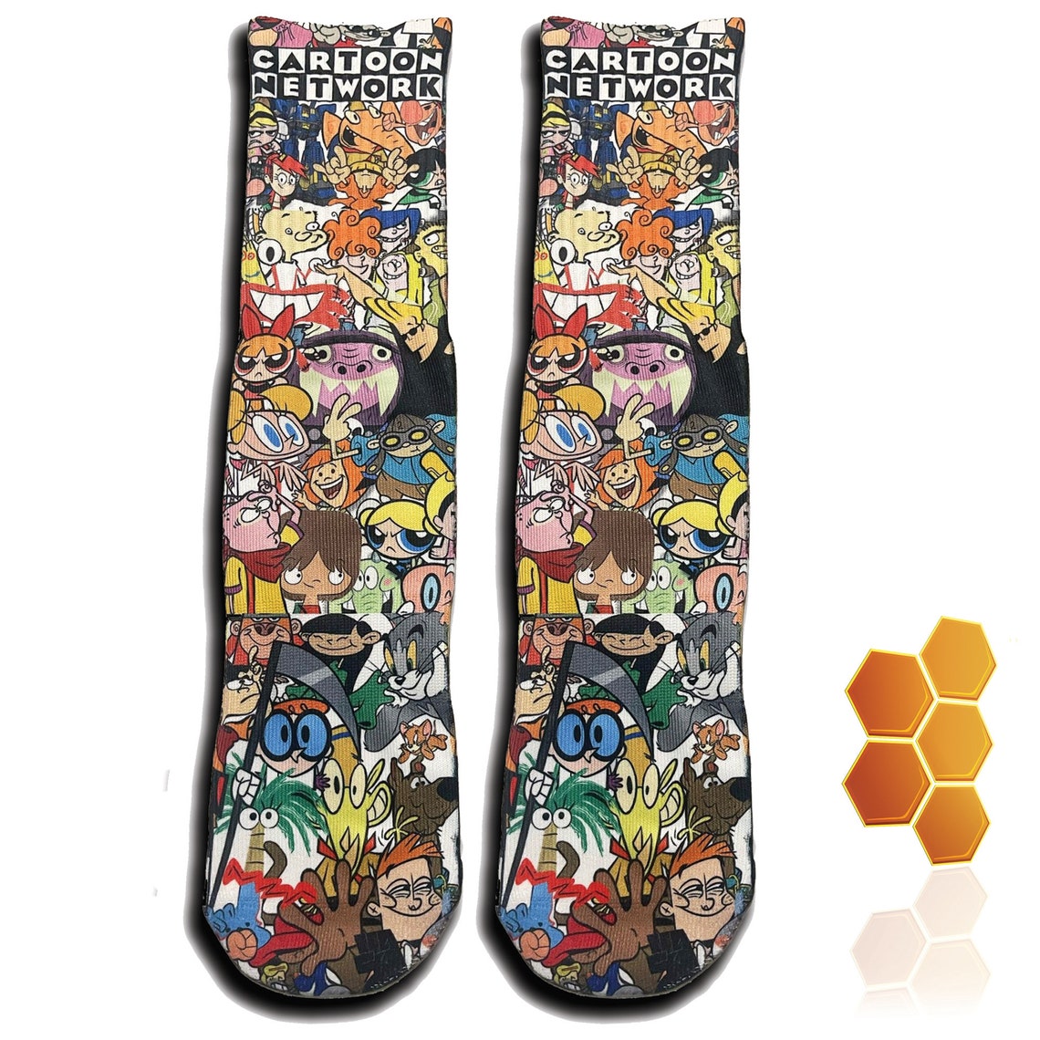 Cartoon Network Socks Honeycomb Visuals - Etsy
