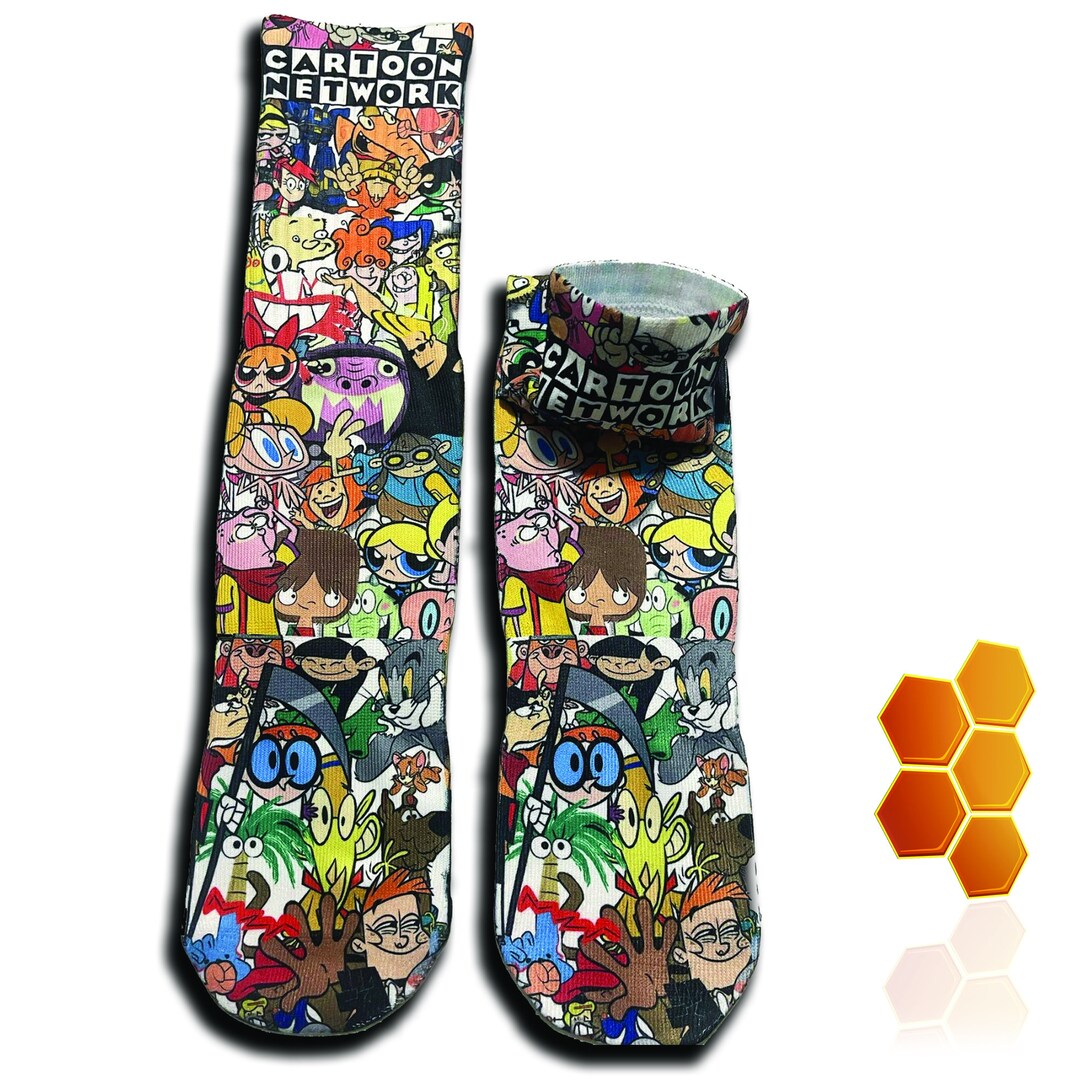 Cartoon Network Socks Honeycomb Visuals - Etsy