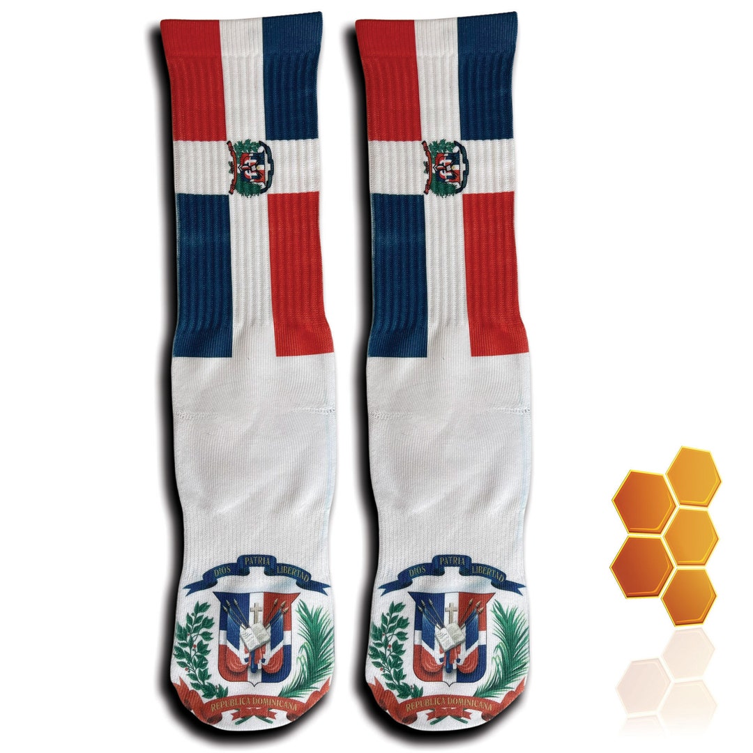 Dominican Flag Socks - Etsy